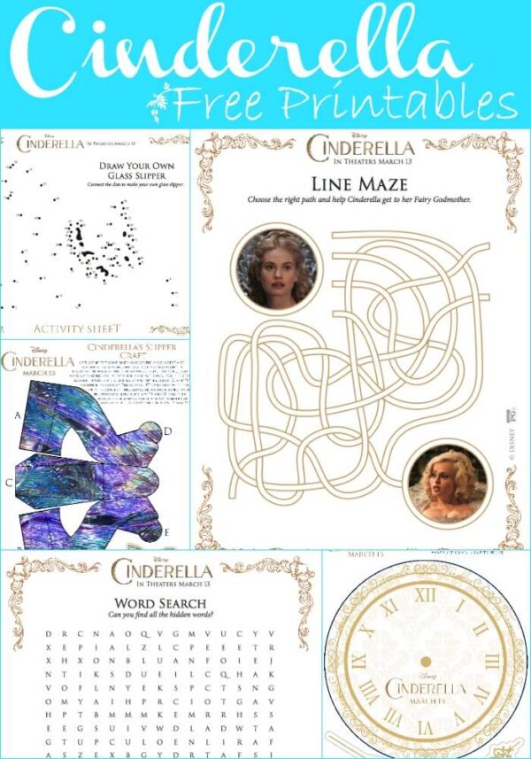 Cinderella: Free Printables for Kids