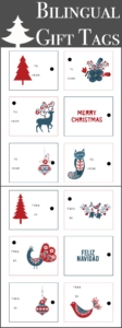 Free bilingual gift tags printables
