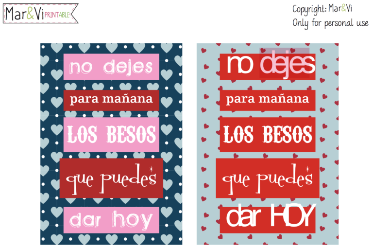 20+ Valentine's Day Printables in Spanish