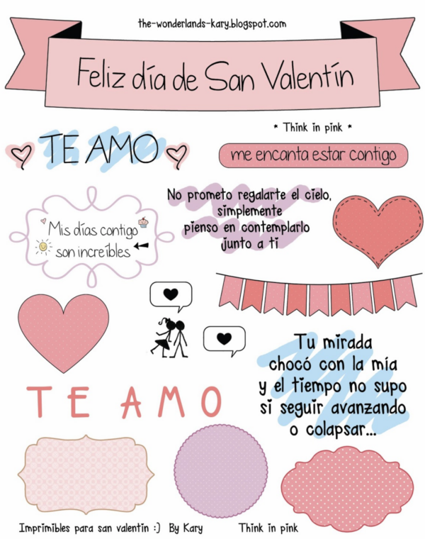 20+ Valentine's Day Printables in Spanish