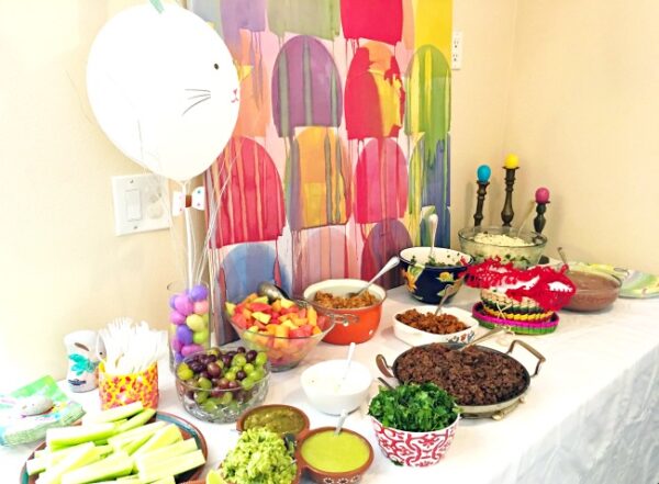 Spring-inspired Easter table setting