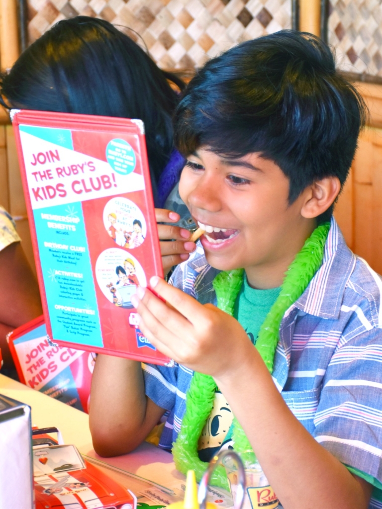 The Ruby's Diner Tiki Room is a great birthday party place in San Clemente