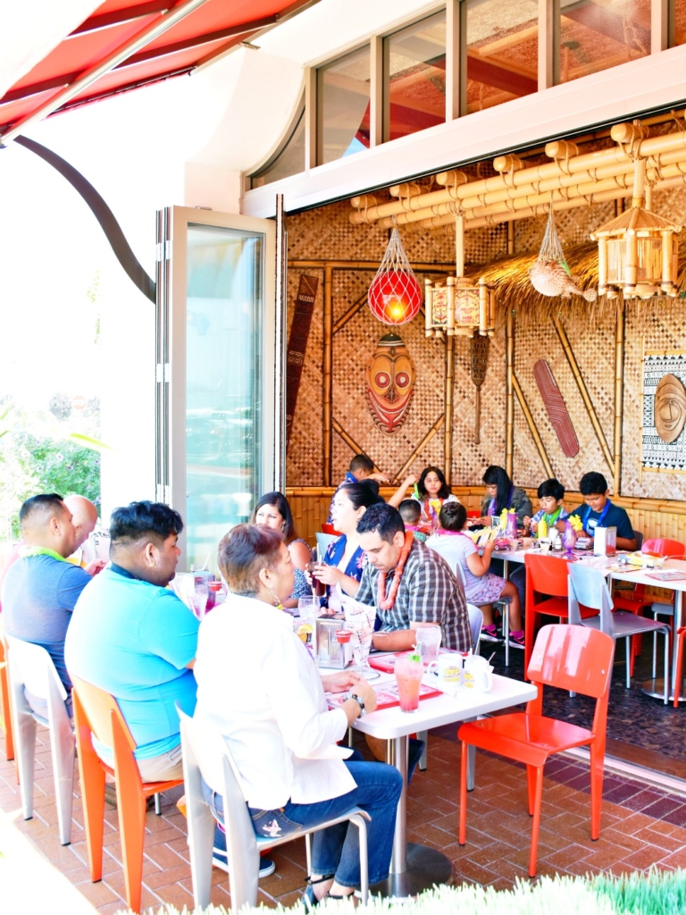 The Ruby's Diner Tiki Room is a great birthday party place in San Clemente