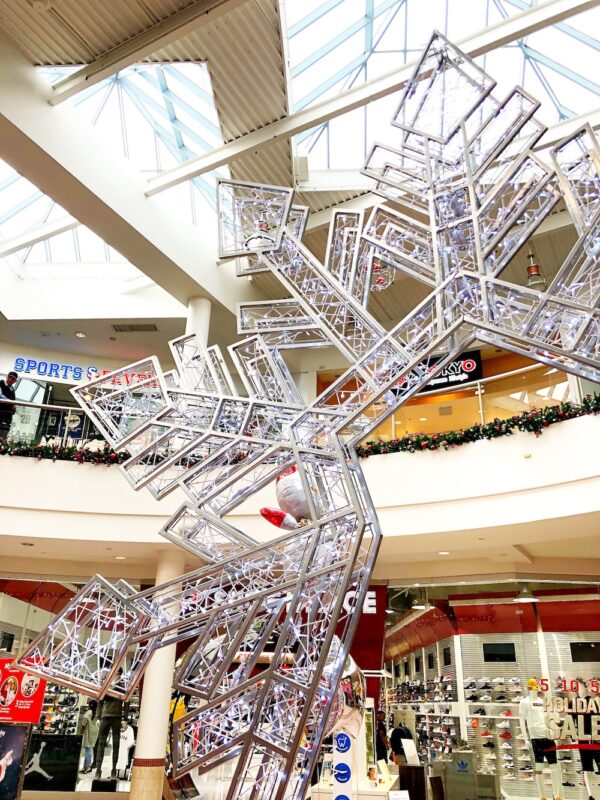 Shopping and visiting Santa at MainPlace Mall