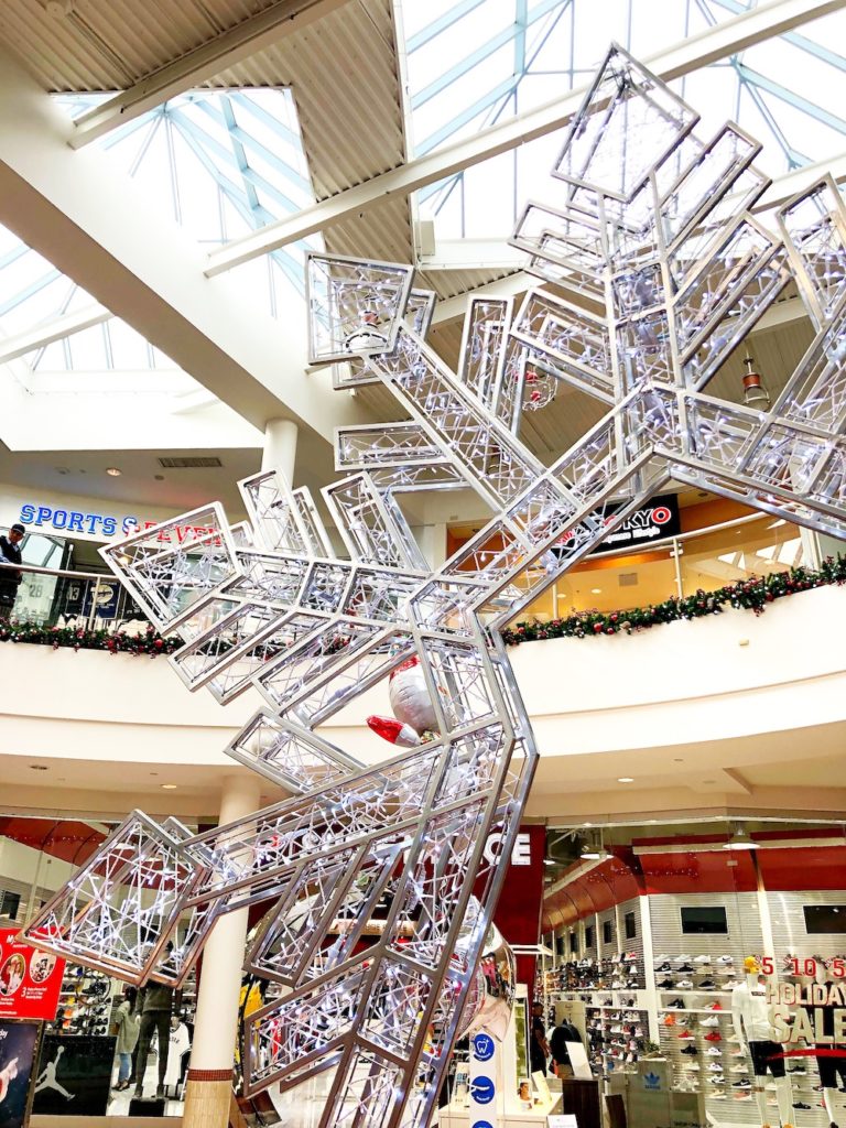 Shopping and visiting Santa at MainPlace Mall