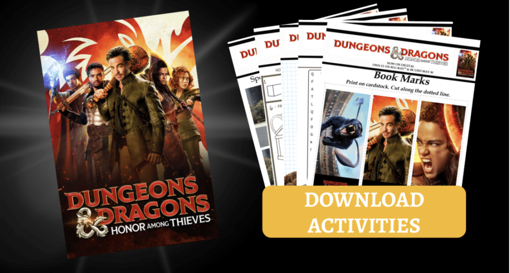 FREE Dungeons & Dragons Activity Sheets