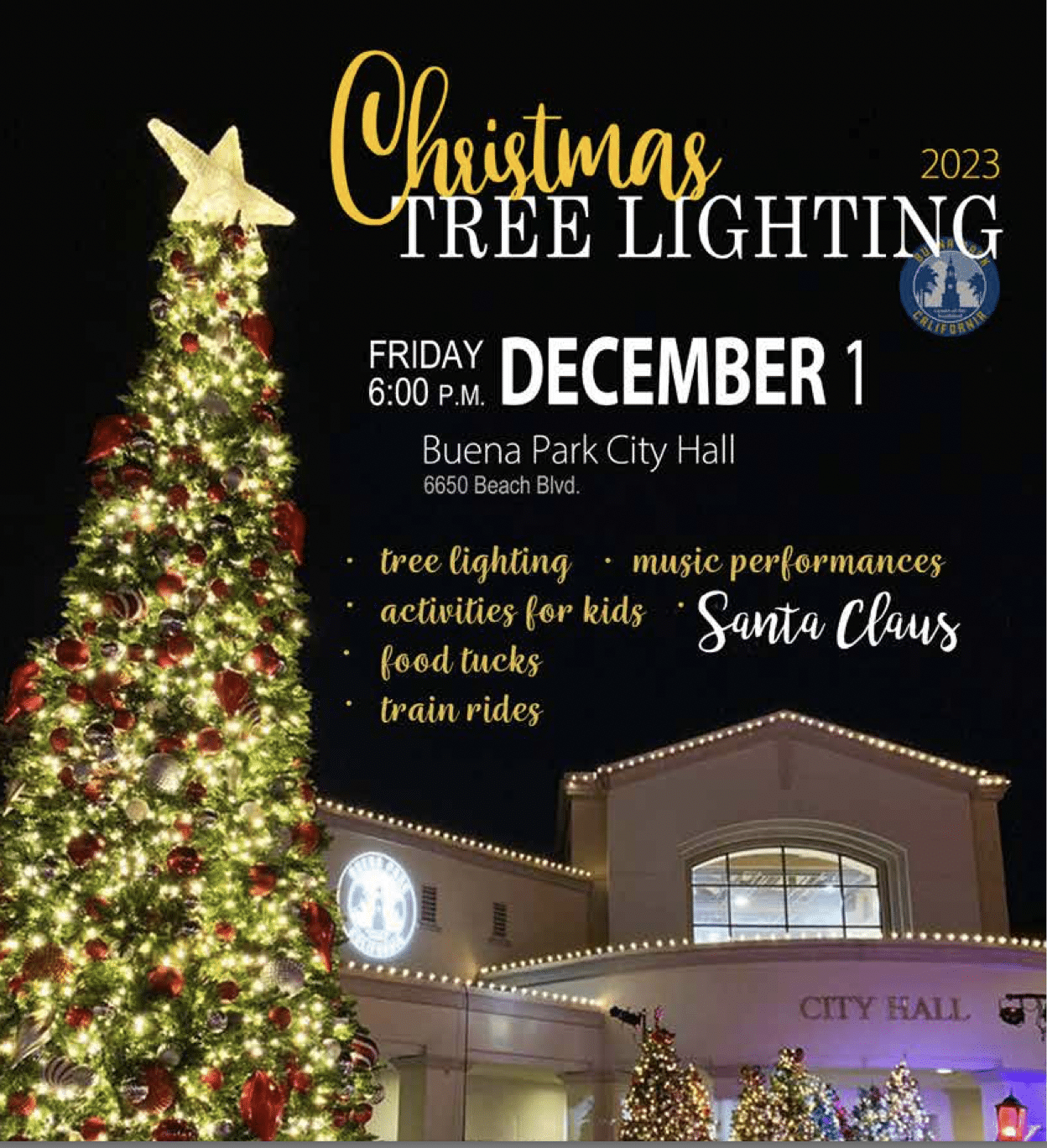 Orange County Tree Lighting Ceremonies (2023)