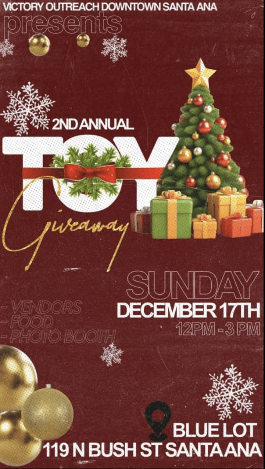Christmas Toy Giveaways in Orange County