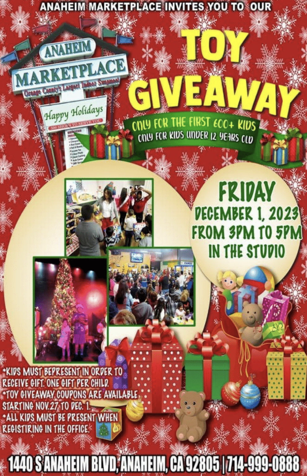 Christmas Toy Giveaways in Orange County