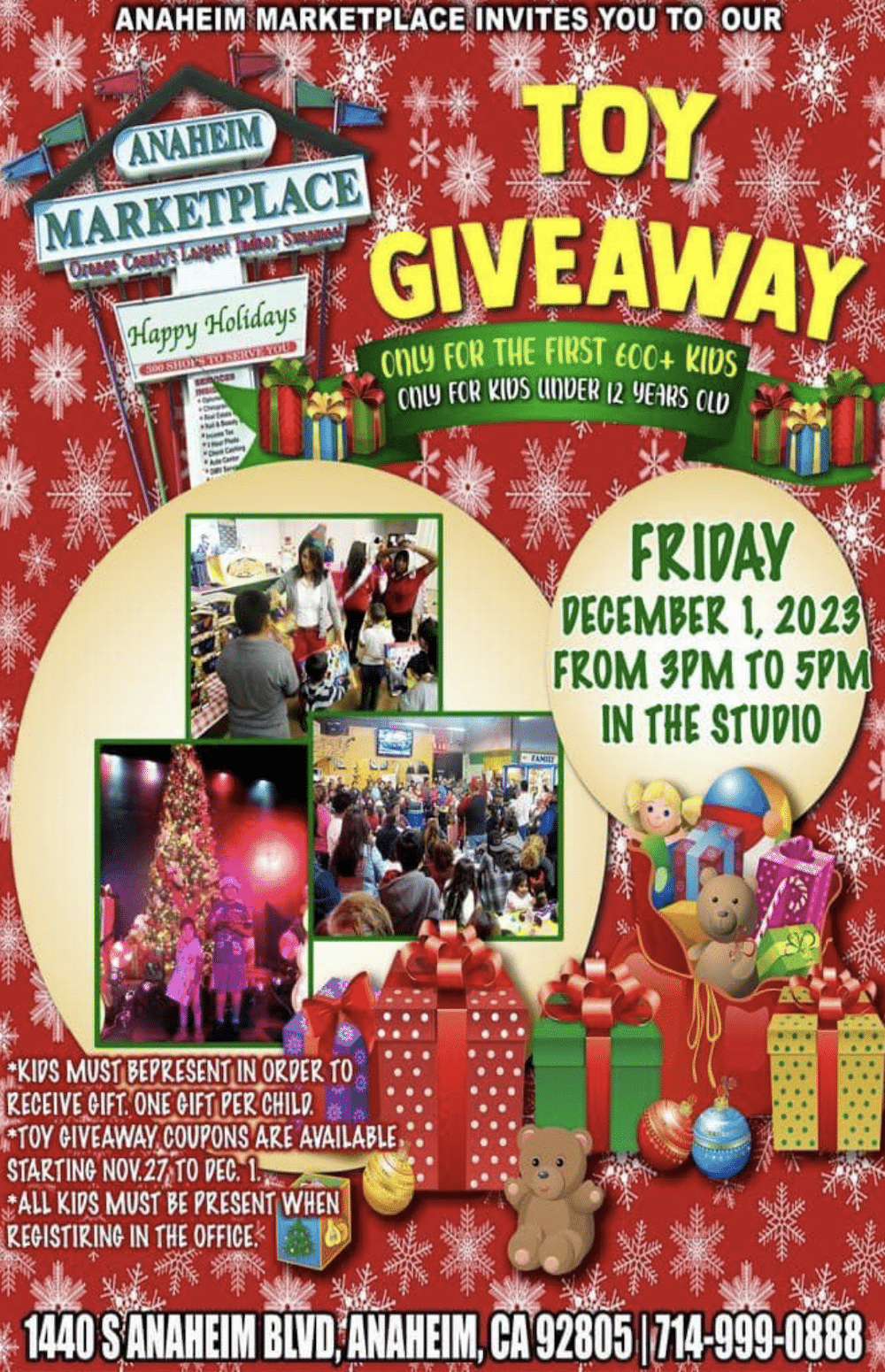 Christmas Toy Giveaways in Orange County