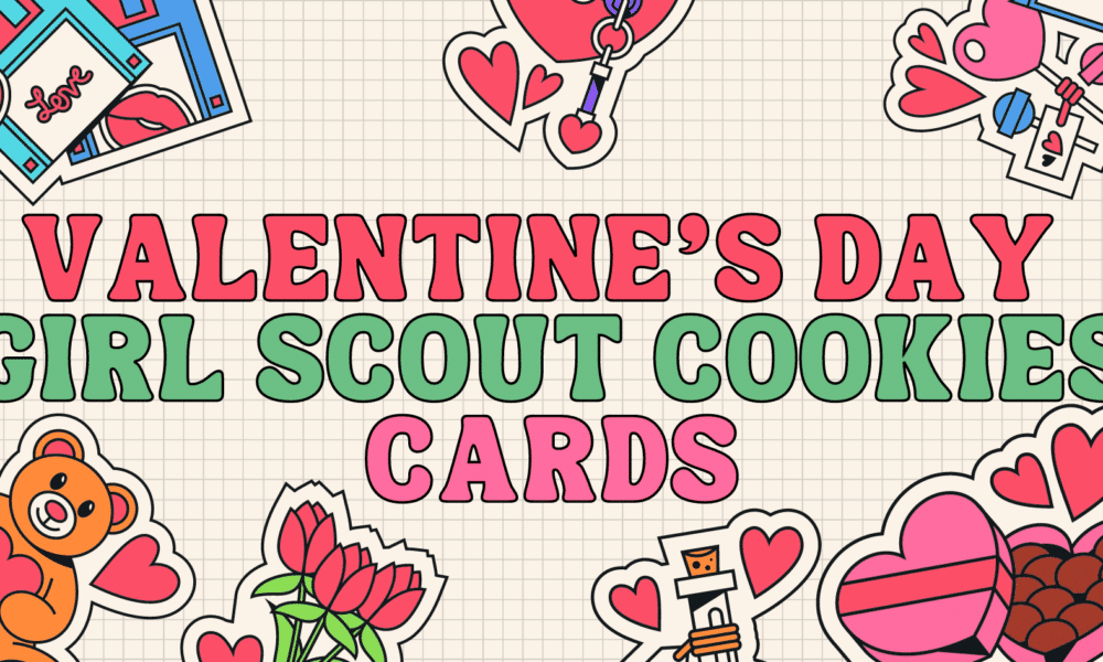 FREE and DIY Girl Scout Cookies Valentine's Day cards
