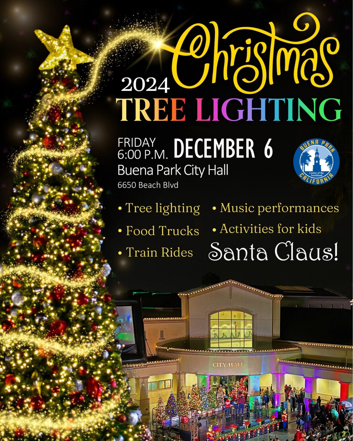 Orange County Tree Lighting Ceremonies (2024)